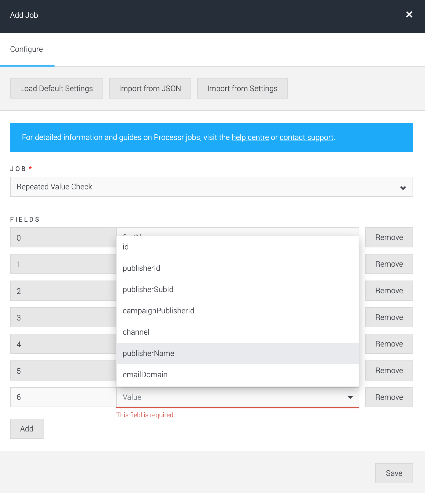 Repeated Value Check – Convertr Help Centre
