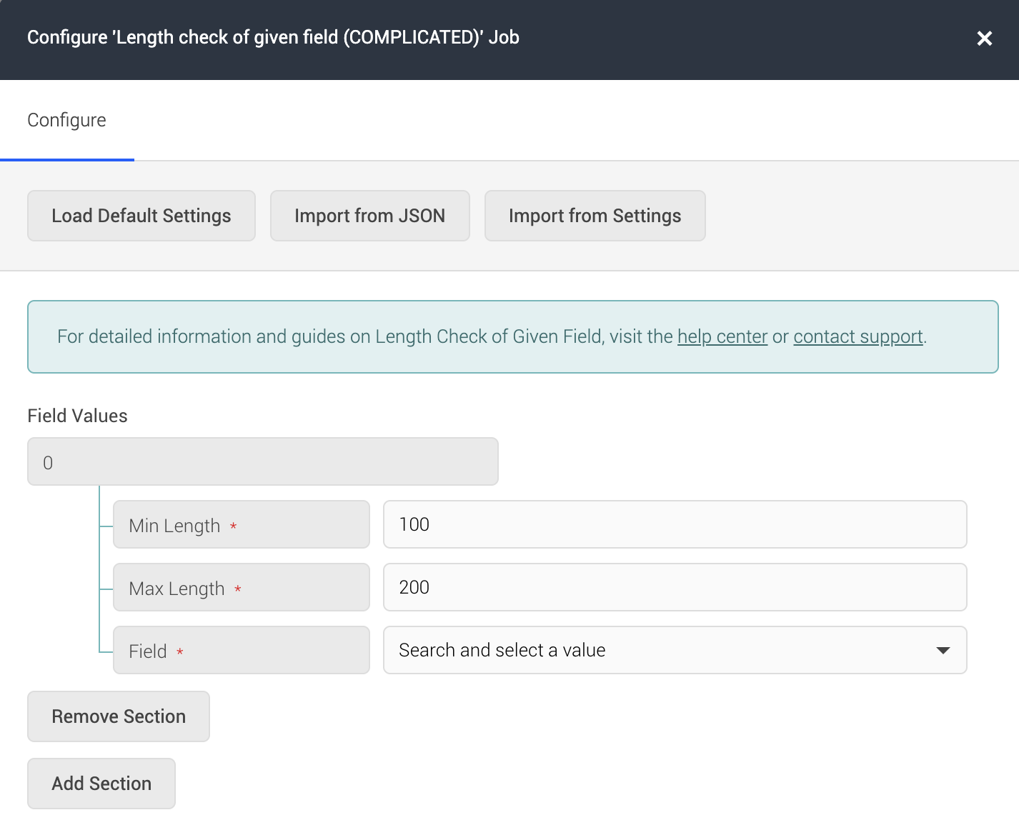 Length Check of Given Field – Convertr Help Centre