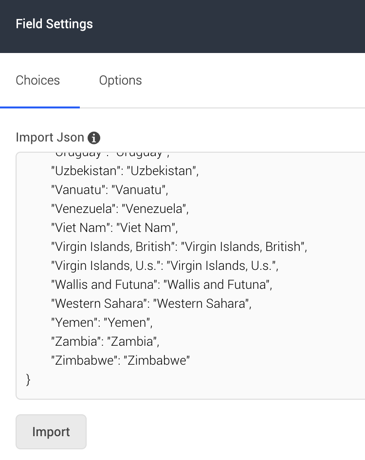Country List Form Field – Convertr Help Centre