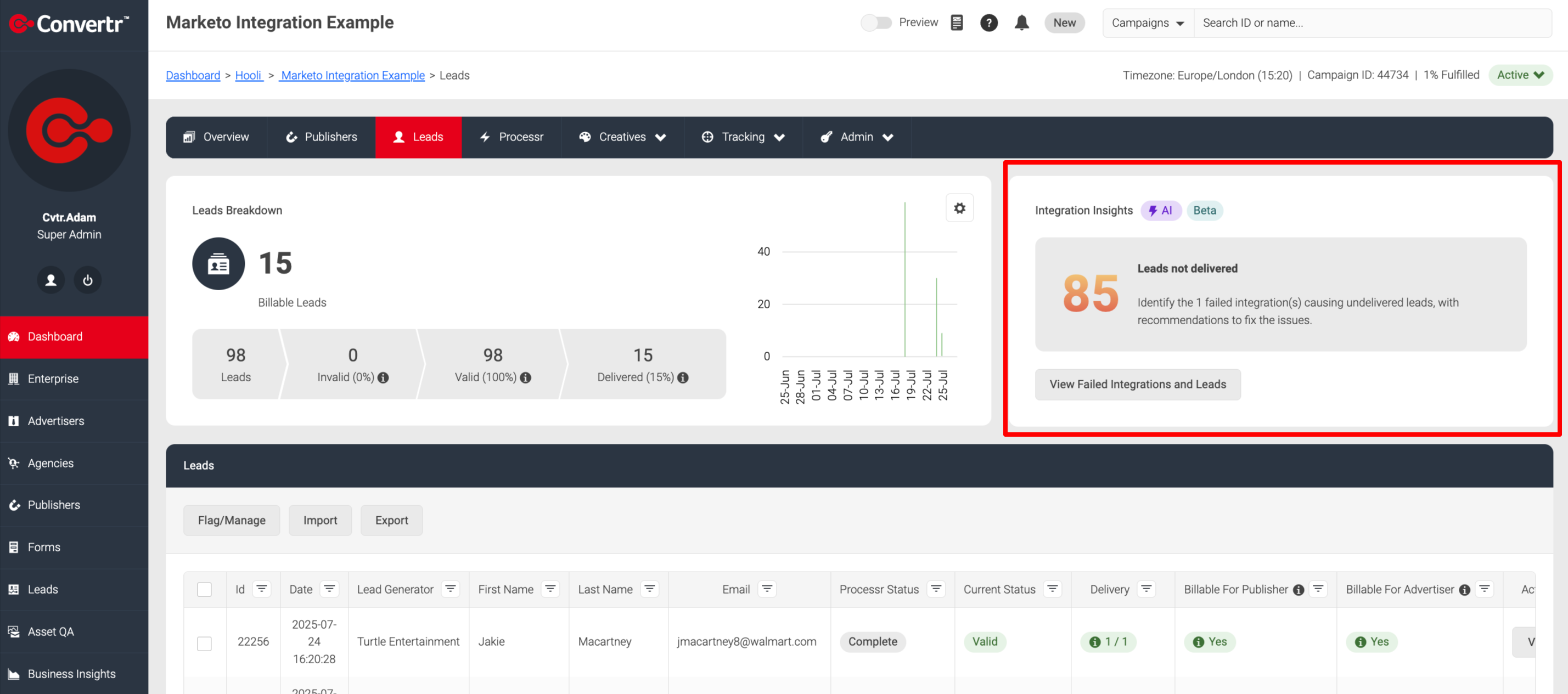 AI Insights - Integration Troubleshooting and Recommendations – Convertr Help Centre