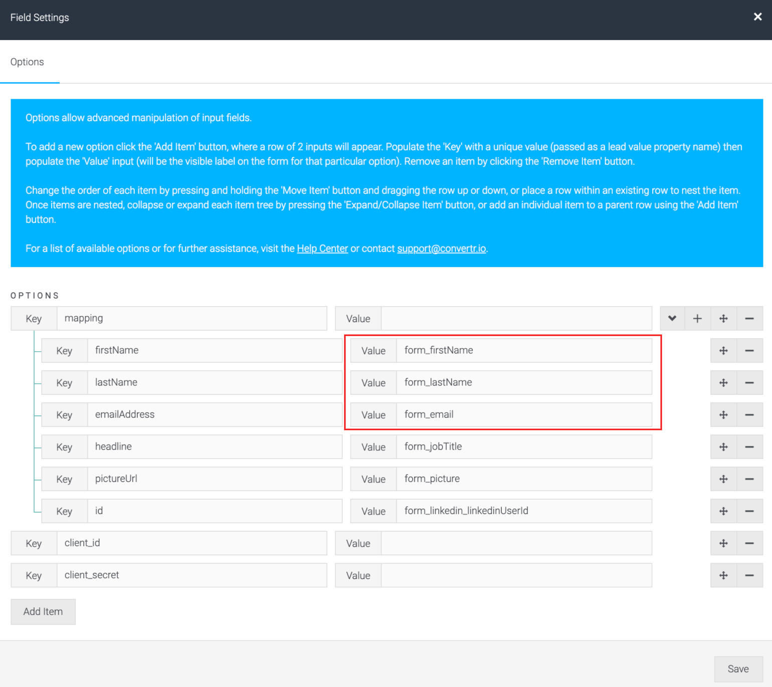 LinkedIn Sign In on Forms - Global Forms – Convertr Help Centre
