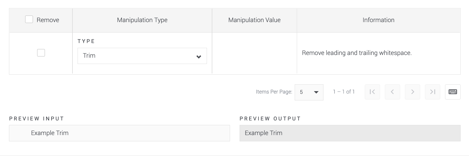 Advanced Value Transform/Manipulation: Trimming – Convertr Help Centre