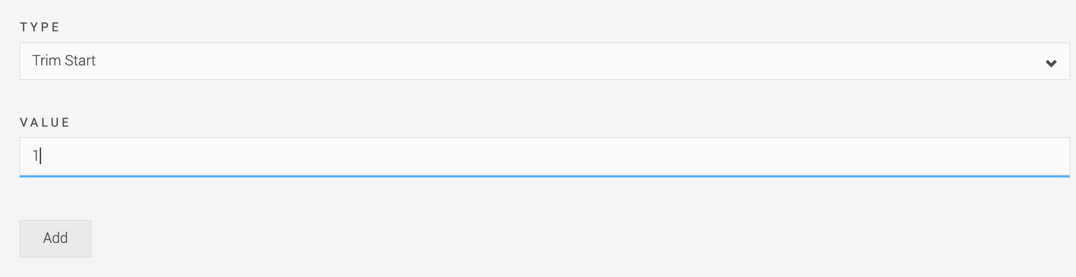Advanced Value Transform/Manipulation: Trimming – Convertr Help Centre