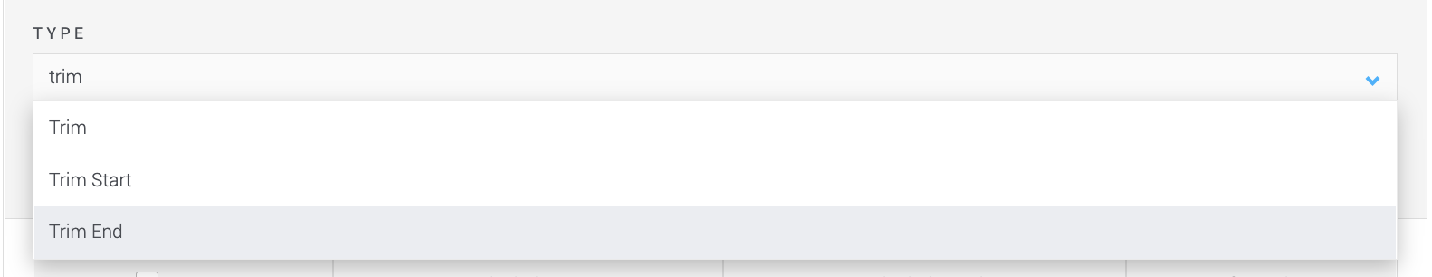 Advanced Value Transform/Manipulation: Trimming – Convertr Help Centre