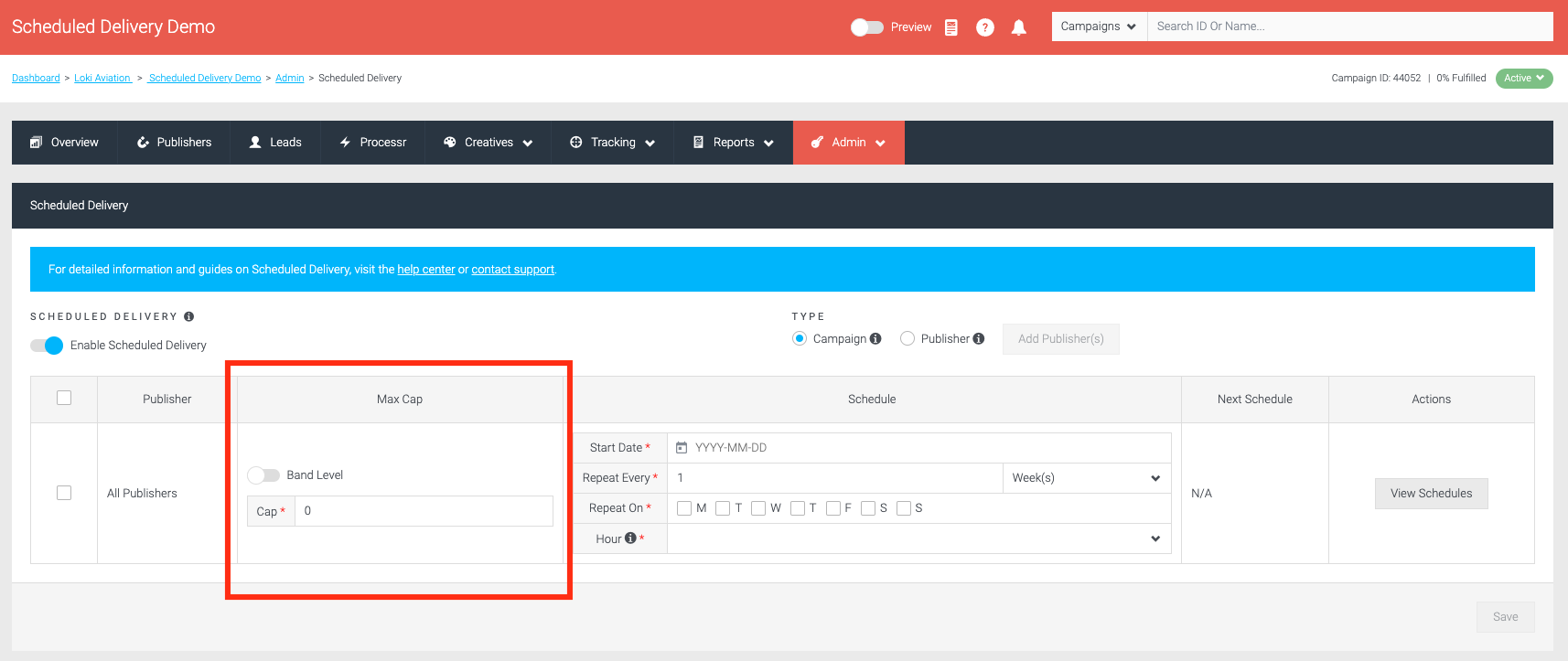 Scheduled Delivery – Convertr Help Centre