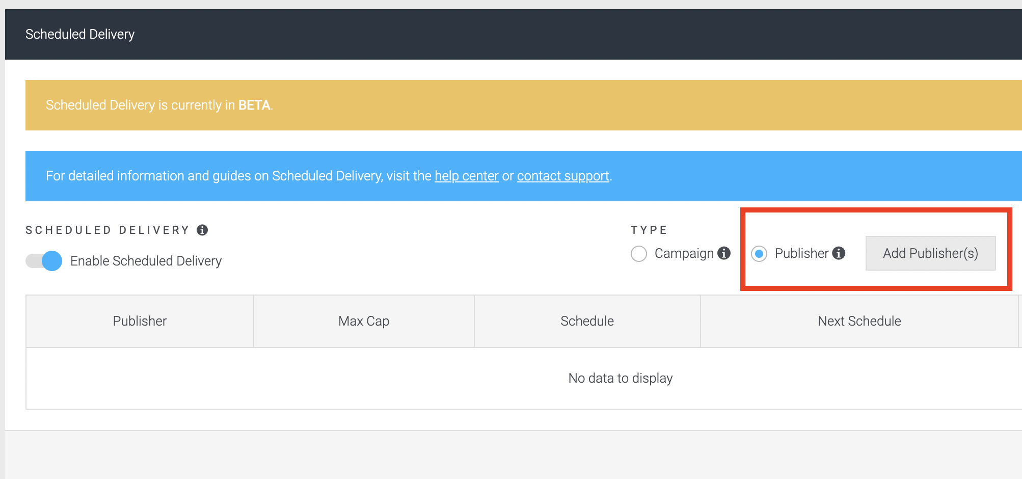 Scheduled Delivery – Convertr Help Centre