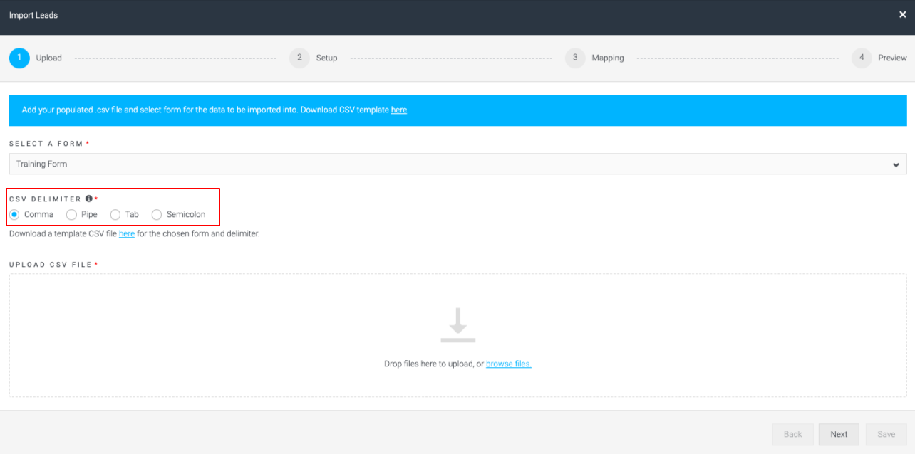 Importing Leads Via Csv Admin And Agency Convertr Help Centre